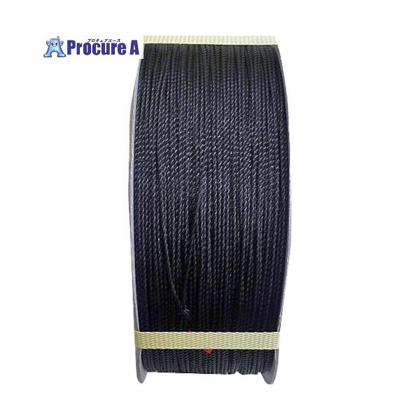 【送料都度見積】●色：黒●線径(mm)：2.5●長さ(m)：440●ロープの打ち方：3つ打●ロープ切断荷重(kgf)：約70