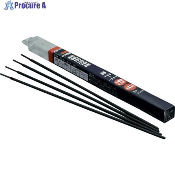 ●心線径(mm)：3.2●棒長(mm)：350●適合板厚(mm)：5.0〜8.0●電流範囲(A)下向：70〜110●目安入数(本)：4●棒端色：赤紫色●JIS規格品