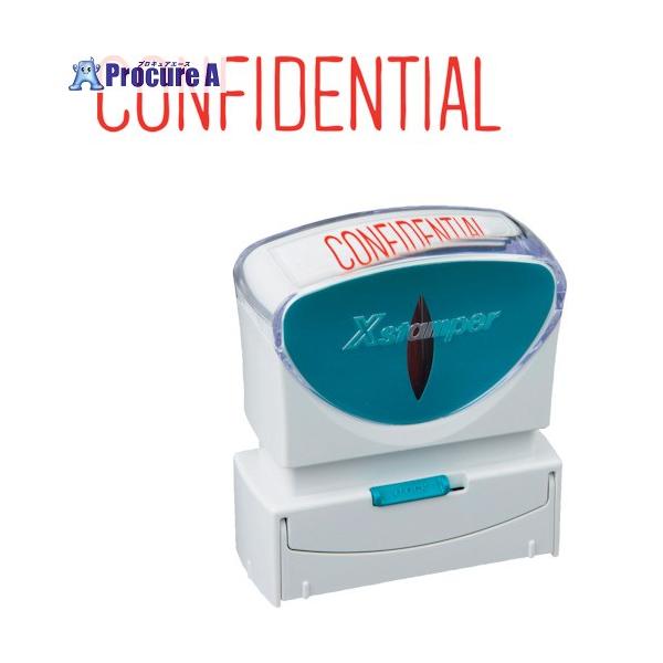 【送料都度見積】●印面：ＣＯＮＦＩＤＥＮＴＩＡＬ●書体：ヨコ●インク色：赤