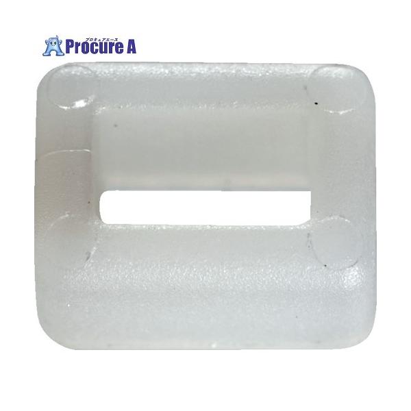 ●色：ナチュラル●縦(mm)：6.5●横(mm)：8.4●高さ(mm)：5.3●穴寸法(mm)：2.8x4.9●使用結束バンド最大径(mm)：4.9