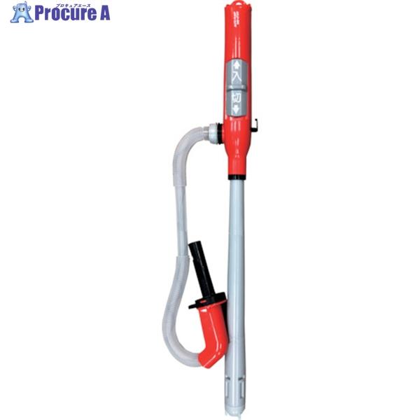 ●吐出量(L/min)：9●全長(mm)：740●タイプ：自動停止・マグネットホルダー●摘要：ポリ缶用●電源：単1アルカリ電池×2本(別売)