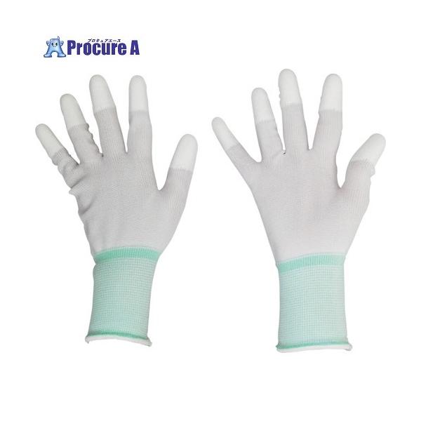 【送料都度見積】●色：ホワイト●サイズ：M●ゲージ数：13●全長(cm)：23.0●手のひら周り(cm)：17.0●中指長さ(cm)：8.0●厚さ(mm)：0.8●リストカラー：グリーン