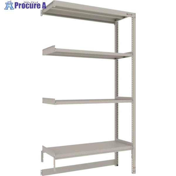 ●間口(mm)：1160●奥行(mm)：459●高さ(mm)：2107●有効間口(mm)：1116●色：ネオグレー●棚段数(段)：4●均等積載量(kg/段)：1500●最大積載量(kg/台)：800●棚板調整ピッチ(mm)：25●タイプ：連...