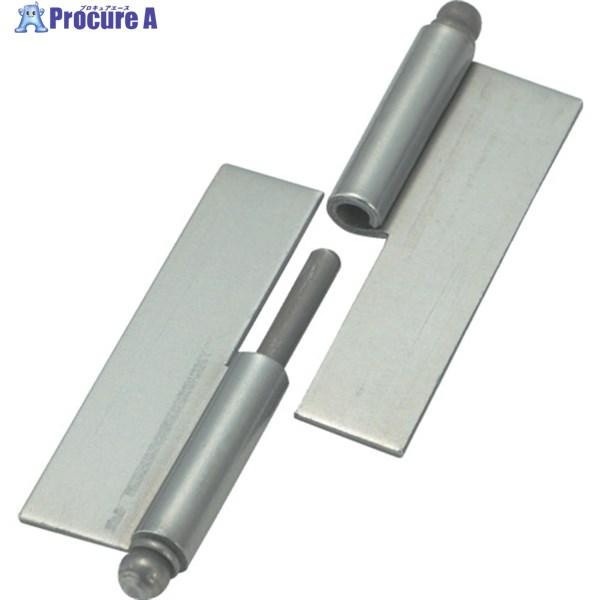 ●全長(mm)：50.5●幅(mm)：31●厚さ(mm)：1.3●D2(mm)：6.4●耐荷重(kg)2個使用時：3●開き角度(°)：270°●表面処理：生地仕上げ●取付方法：溶接タイプ