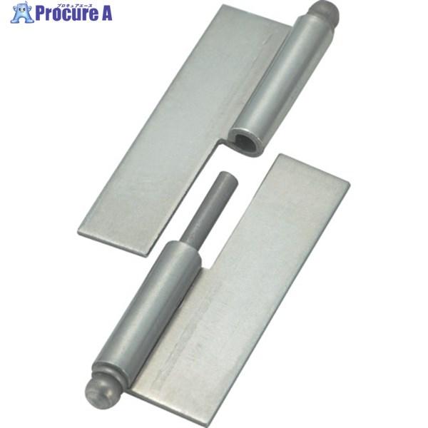 ●全長(mm)：50.5●幅(mm)：31●厚さ(mm)：1.3●D2(mm)：6.4●耐荷重(kg)2個使用時：3●開き角度(°)：270°●表面処理：生地仕上げ●取付方法：溶接タイプ