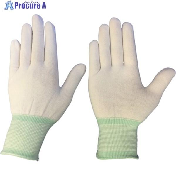 ●色：ホワイト●サイズ：M●全長(cm)：21.0●手のひら周り(cm)：16.0●中指長さ(cm)：7.2●厚さ(mm)：0.2●ISO Class：7相当●リストカラー：グリーン