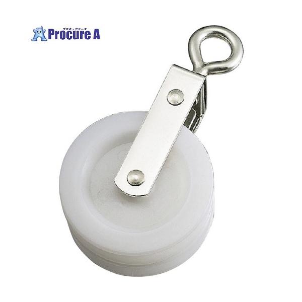 【代引決済不可】【送料都度見積】  ●最大使用ロープ径(mm)：〜9●車数：2●車径(mm)：66●車溝幅(mm)：9●d(mm)：13●D(mm)：6●L(mm)：123●B(mm)：35●タイプ：アイ