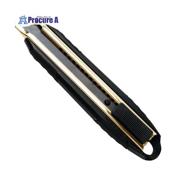 ●全長(mm)：163.4●刃厚(mm)：0.5●適合替刃：オルファ特殊黒刃(大)・オルファカッター替刃(大)・オルファスピードブレード(大)・オルファウェービーブレード(大)●色：黒金●タイプ：オートロック式