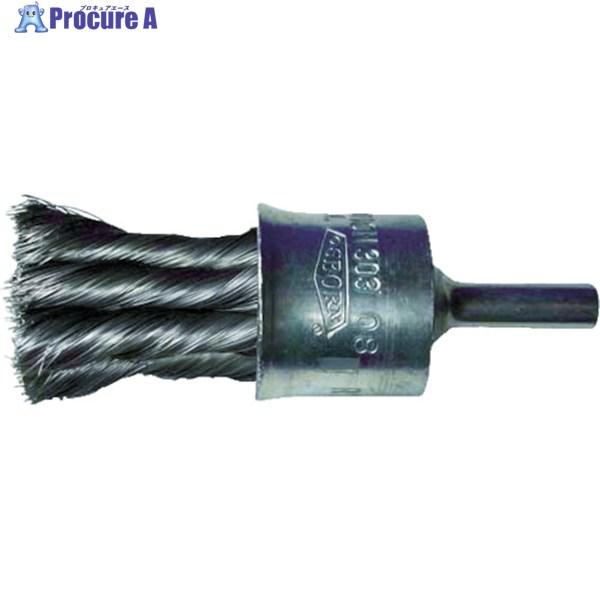 ●線径(mm)：0.35●毛材：ワイヤ鋼線●外径(mm)：23●毛丈(mm)：29●軸長(mm)：17●軸径(mm)：6●最高使用回転数(rpm)：20000