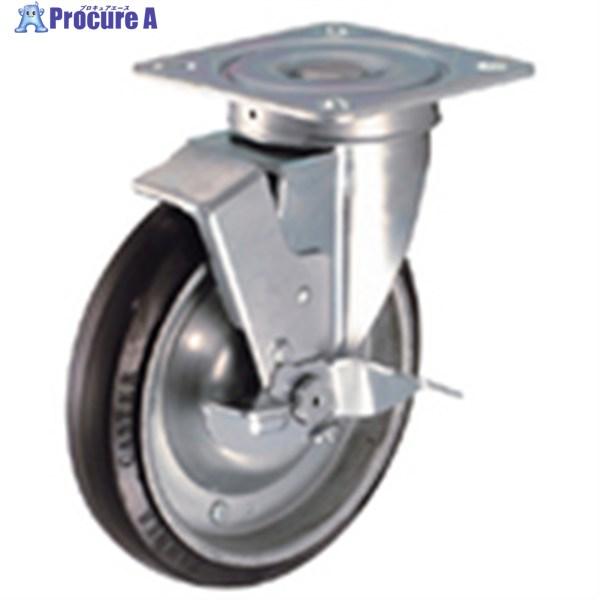 ●許容荷重(daN)：220●車輪径D(mm)：200●取付高H(mm)：240●取付座A(mm)：140●取付座B(mm)：140●取付穴径P(mm)：13●タイプ：旋回式ストッパー付