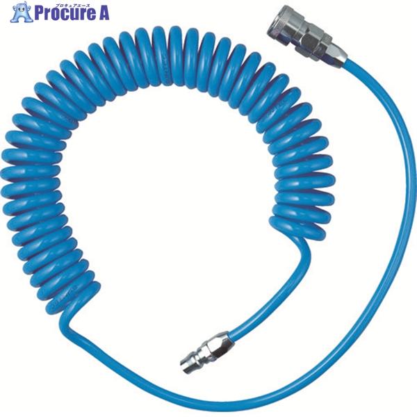 ●色：青●外径(mm)：8●内径(mm)：5●使用範囲(m)：2.0●全長(mm)：780●コイル径(mm)：42●コイル長(mm)：180●使用流体：空気●ホース内径×外径(mm)：5×8●寸法(mm)B：500