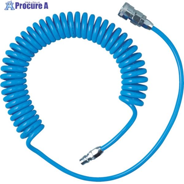 ●色：青●外径(mm)：8●内径(mm)：5●使用範囲(m)：4.0●全長(mm)：1000●コイル径(mm)：42●コイル長(mm)：400●使用流体：空気●ホース内径×外径(mm)：5×8●寸法(mm)B：500