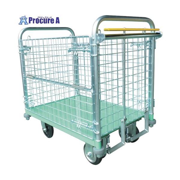 【送料都度見積】●均等荷重(kg)：300●長さ(mm)：942●幅(mm)：600●高さ(mm)：895●ハンドル高さ(mm)：895●キャスター径(mm)：150●有効内寸(mm)長さ×幅×高さ：784×547×564●色：グリーン●外...