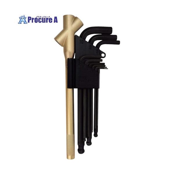 ●セット内容(本)：9●セット内容(mm)：1.5、2、2.5、3、4、5、6、8、10、ハンドル●カラー：黒金●色：黒金●対辺寸法(mm)：1.5、2、2.5、3、4、5、6、8、10●タイプ：ロング