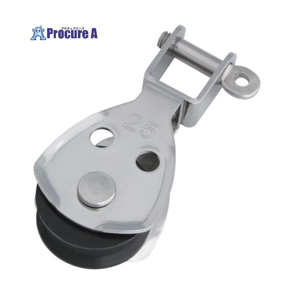 ●基本使用荷重(t)：0.025●最大使用ロープ径(mm)：7●車数：1●車径(mm)：25●車溝幅(mm)：7.5●寸法(mm)A：63●寸法(mm)B：28.5●寸法(mm)C：15.0●使用荷重(kg)：25