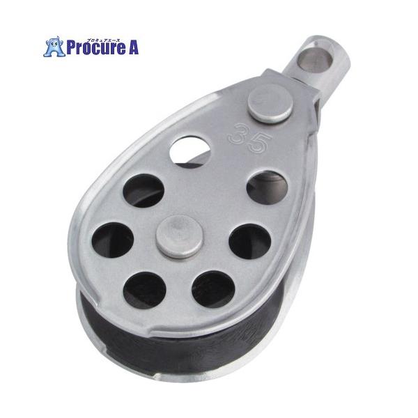 ●基本使用荷重(t)：0.04●最大使用ロープ径(mm)：10●車数：1●車径(mm)：35●車溝幅(mm)：9.5●寸法(mm)A：71●寸法(mm)B：37.0●寸法(mm)C：17.0●使用荷重(kg)：40●穴径 d(mm)：6