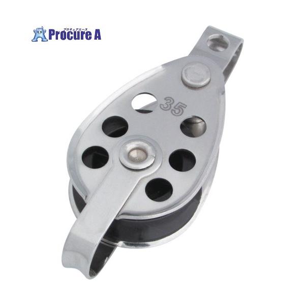 ●基本使用荷重(t)：0.05●最大使用ロープ径(mm)：10●車数：1●車径(mm)：35●車溝幅(mm)：9.5●寸法(mm)A：87.0●寸法(mm)B：37.0●寸法(mm)C：17.5●使用荷重(kg)：50●穴径 d(mm)：6