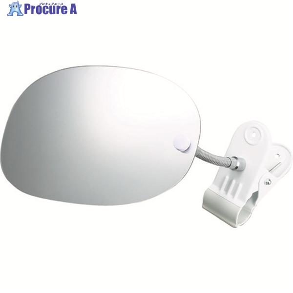 ●幅(mm)：290●高さ(mm)：150●像大きさ(曲面R)：600●取付方法：クリップ●形状：楕円型●タイプ：クリップタイプ●色：ミラー裏面：ホワイト　アーム：ホワイト