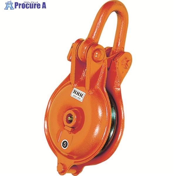 ●基本使用荷重(t)：1●最大使用ロープ径(mm)：10●車数：1●車径(mm)：100●寸法(mm)A：225●寸法(mm)B：121●寸法(mm)C：91●頭部形状：シャックル型●使用荷重(kg)：1000