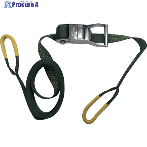 ●最大使用荷重(t)：1.0●ベルト長さ(m)巻取側：5.0●ベルト長さ(m)固定側：1●ベルト寸法(mm)幅×厚さ：50×2.0●色：グリーン●両端形状：シボリ●ベルト幅(mm)：50●端末仕様：シボリ縫製