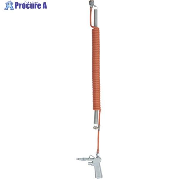 ●ノズル長(mm)：28●ノズル口径(mm)：2●ノズル取付口：G1/8●エア取付口：メスG1/4●タイプ：ボタン式●全長(mm)：960（吊るした状態でのホース両端の長さ）●最大使用寸法(mm)：2400