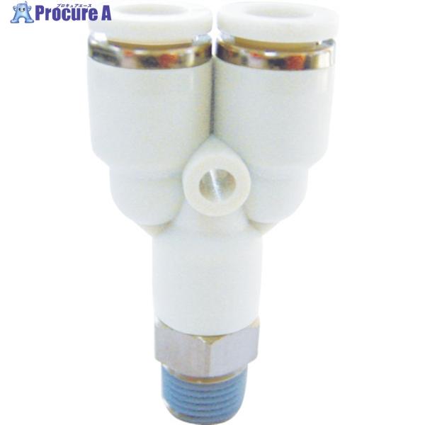 ●適合チューブ外径D(mm)：10×10●接続口径：R1/2●流体温度(℃)：0〜60●使用流体：空気●使用圧力：0.9MPa