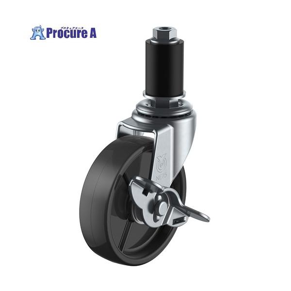 【送料都度見積】●許容荷重(daN)：30●許容荷重(kgf)：30.6●車輪径D(mm)：40●車輪幅(mm)：18●取付高H(mm)：60●軸長L(mm)：38●タイプ：自在式(ストッパー付)