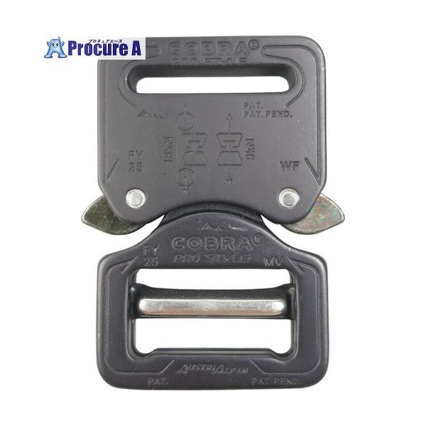 ●色：マットブラック●適合ベルト幅(mm)：25●オス形状：自在●メス形状：固定