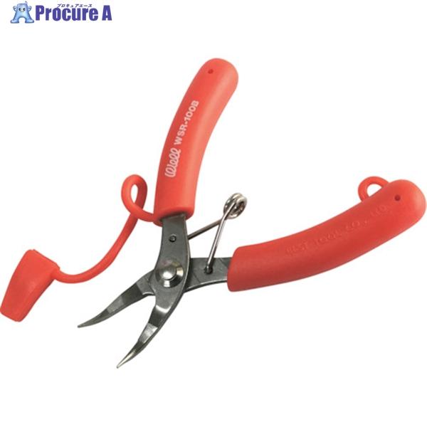 ●全長(mm)：100●A(mm)：30●タイプ：先曲●先端形状：先曲り●グリップカラー：レッド●切断能力(mm)：無し