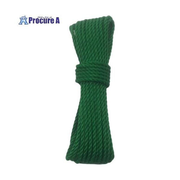 ●色：緑●線径(mm)：5●長さ(m)：10●包装形態：袋入
