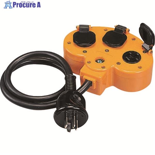 ●電線仕様長さ(m)：1●電線仕様太さ(［［ＭＭ２］］)：3.5●電線仕様芯数(C)：4●コンセント仕様定格：3P・20A・250V アース付●コンセント仕様形状：［［四相１］］●コンセント仕様個数：3●電線種：VCT●色：ブラック