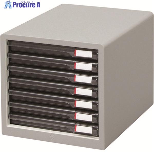 ●間口(mm)：265●奥行(mm)：350●高さ(mm)：258●段数：7●色：ライトグレー●引出し内寸(mm)間口：230●引出し内寸(mm)奥行：320●引出し内寸(mm)高さ：25●タイプ：浅型7段●引出し：7個