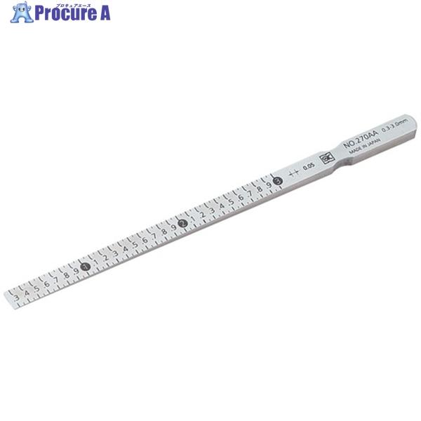 ●長さ(mm)：127.5●測定範囲(mm)：0.3〜3●精度(mm)：±0.04●幅(mm)：6●最大許容誤差(mm)：±0.04