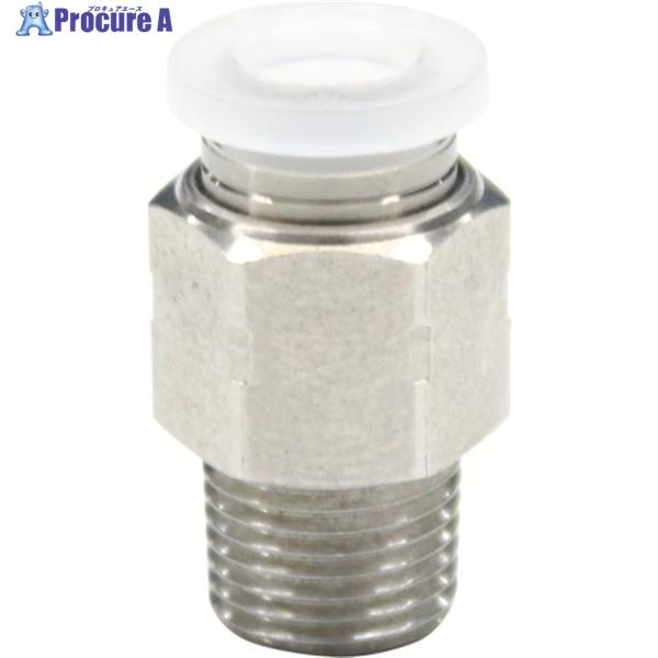 ●適合チューブ外径D(mm)：8●接続口径：R1/4●六角対辺(mm)：14●最高使用圧力(MPa)：1.0（at0〜20℃）●使用流体：空気、水(条件有)、その他(条件有)●使用温度範囲(℃)：0〜80（凍結なきこと）