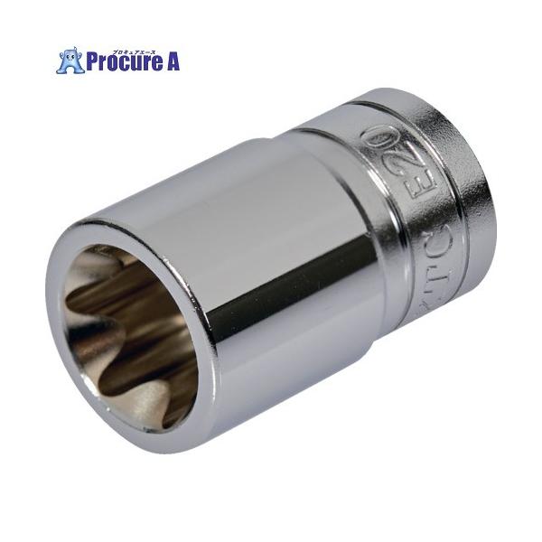 【送料都度見積】●呼びNo.：E20●先端寸法(mm)：24●差込角(mm)：12.7●全長(mm)：38.5●対辺寸法(mm)：18.41●口径部形状：E型トルクス