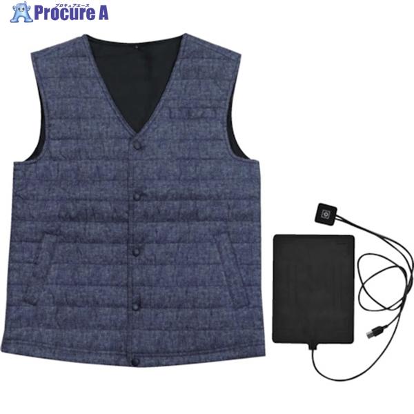 ●色：デニムブルー●サイズ：L●着丈(cm)：64●胸囲(cm)：53●肩幅(cm)：44●電圧(V)：5●容量(Ah)：2