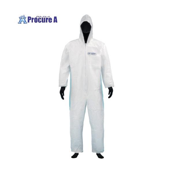 【代引決済不可】【送料都度見積】  ●色：白●サイズ：4L●適合身長(cm)：176〜194●適合胸囲(cm)：100〜132●箱入数(着)：50●タイプ：つなぎ服