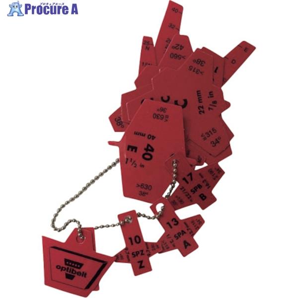 ●枚数(枚)：12●適合Vプーリ溝形状：y、3V、5V、8V、SPZ/Z、SPA/A、SPB/B、SPC/C、D、E  (各1枚)   ●Vベルト形状確認用ゲージ：Y、SPZ/Z、SPA/A、SPB/B、SPC/C、D、E  (1枚）、3V...