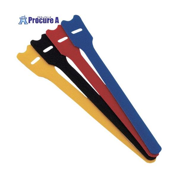 ●色：アソート(黒・青・赤・黄)●幅(mm)：12.5●長さ(mm)：150●厚さ(mm)：2●最大結束径(mm)：35●引張強度(N)：30