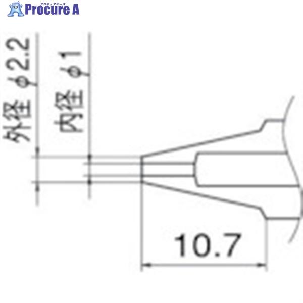 ●寸法(mm)内径×外径：1.0×2.2