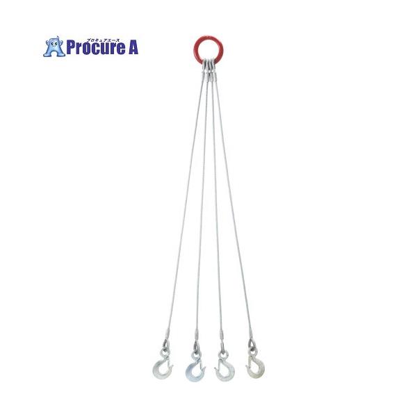 【送料都度見積】●全長(m)：1.5●スリング径(mm)：70●安全使用荷重4本吊り(t)：900●使用温度(℃)：100以下●ワイヤ径(mm)：6●基本使用荷重(t)：900●リーチ(m)：1.5