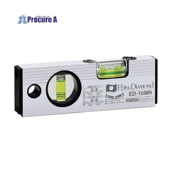 ●長さ(mm)：150●高さ(mm)：51●厚さ(mm)：19.5●マグネット：1ヵ所●本体色：シルバー●気泡管色：グリーン●精度：±1.00mm/m=±0.0573°以内●感度：0.35mm/m=0.0201°