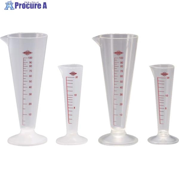 ●容量(ml)：20●目盛間隔(ml)：10mlまで1、10ml以降2●口内径(mm)：27●底寸法×高さ(mm)：46×111