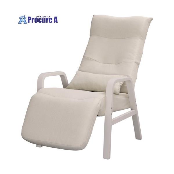 【送料都度見積】●座面高さ(mm)：435●幅(mm)：600●奥行(mm)：735〜1400●高さ(mm)：745〜995●張地：ポリエステル100％●色：ホワイト●背面色：ホワイト●座面色：ホワイト●脚色：ナチュラル●座上下昇降機能：無...