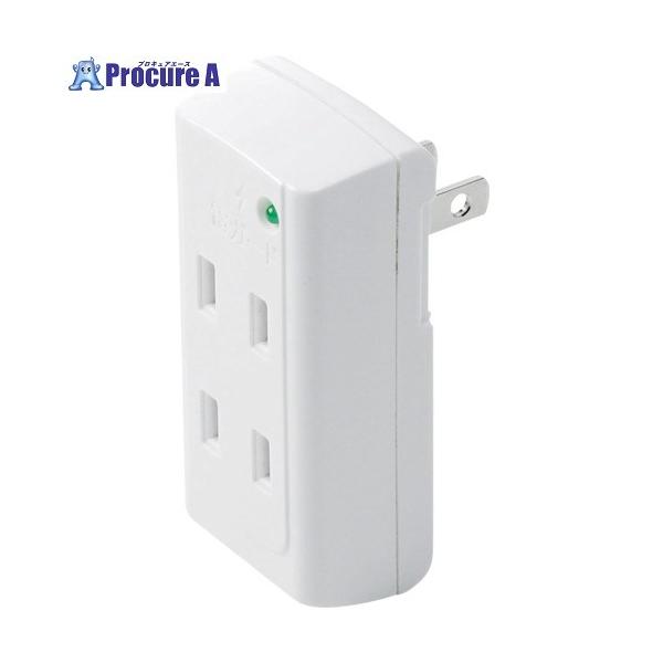 ●色：ホワイト●幅(mm)：35●奥行(mm)：22.5●高さ(mm)：70●定格電圧(V)：125（1500Wまで）●定格電流(A)：15(1500Wまで）●プラグ形状：2P（トラッキング火災予防絶縁キャップ付き）●コンセント形状：2P・...