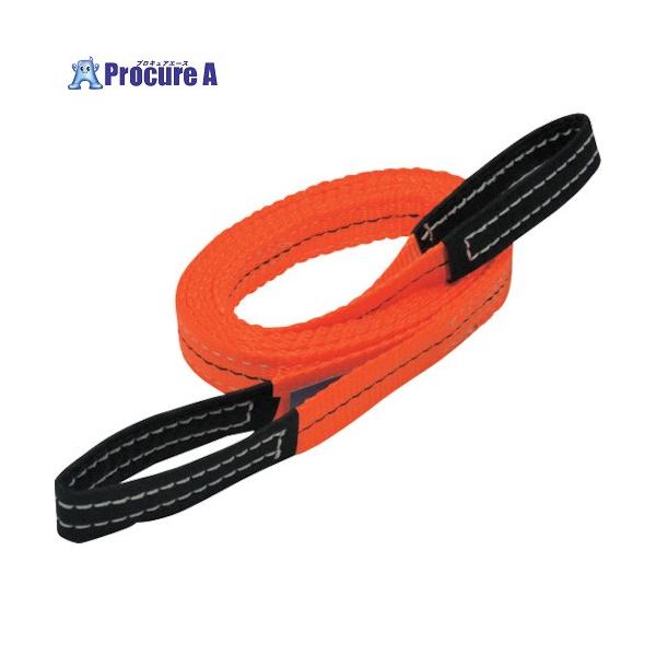 ※個人宅様送り不可 ●色：オレンジ・形状：両アイ・使用荷重(kg)：630・破断荷重(kg)：3150・ベルトサイズ：幅20mm×長さ0.6m・最大使用荷重：ストレート吊630kg、チョーク吊504kg・安全係数：5（最大使用荷重×5＝破断...