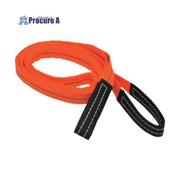 ※個人宅様送り不可 ●色：オレンジ・形状：両アイ・使用荷重(kg)：630・破断荷重(kg)：3150・ベルトサイズ：幅20mm×長さ0.8m・最大使用荷重：ストレート吊630kg、チョーク吊504kg・安全係数：5（最大使用荷重×5＝破断...