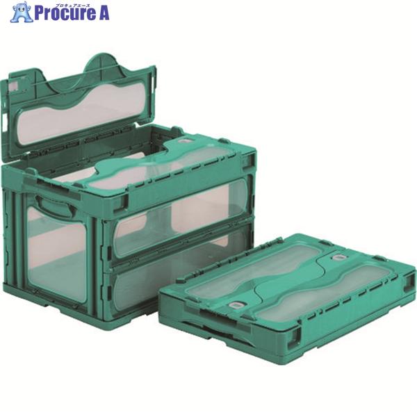 ●容量(L)：50.2●色：グリーン●外形寸法(mm)間口：530●外形寸法(mm)奥行：366●外形寸法(mm)高さ：334●有効内寸(mm)間口：493●有効内寸(mm)奥行：335●有効内寸(mm)高さ：304●折りたたみ高さ(mm)...