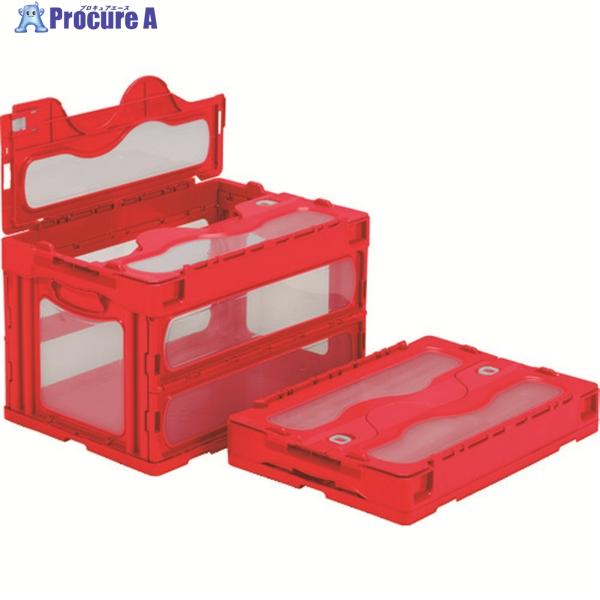 ●容量(L)：50.2●色：レッド●外形寸法(mm)間口：530●外形寸法(mm)奥行：366●外形寸法(mm)高さ：334●有効内寸(mm)間口：493●有効内寸(mm)奥行：335●有効内寸(mm)高さ：304●折りたたみ高さ(mm)：...