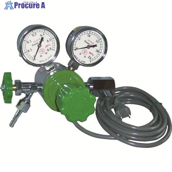 ●流体：炭酸ガス・MAGガス●入口接続：W22-14(右)●出口接続：φ8ホース口●標準流量(L/min)：40(炭酸ガス)●圧力計：1次側圧力計付(残圧表示)